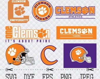 Clemson tigers svg | Etsy