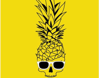 Pineapple skull | Etsy