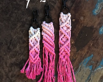 Macrame keychain | Etsy