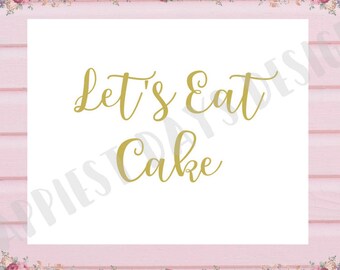 Wedding cake sign | Etsy