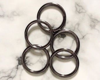 Large metal rings | Etsy