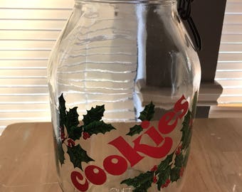 Christmas cookie jar | Etsy