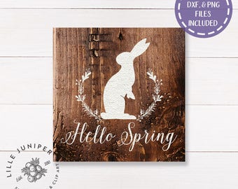 Hello spring svg | Etsy