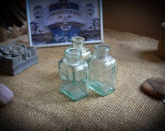 Glass ink bottle | Etsy