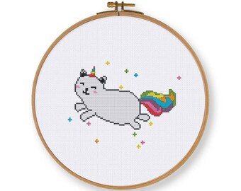 Unicorn cross stitch | Etsy