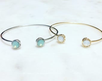 Stone bangles | Etsy