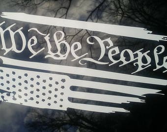 We the people decal | Etsy