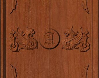 Carved wood panel | Etsy