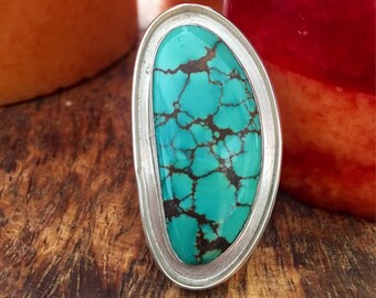 Large turquoise ring | Etsy