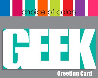 Male Computer Geek birthday card variety of