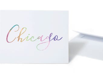 Chicago card | Etsy