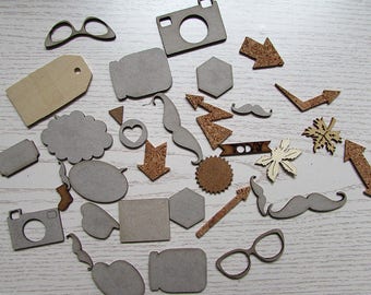 Die cut shapes | Etsy