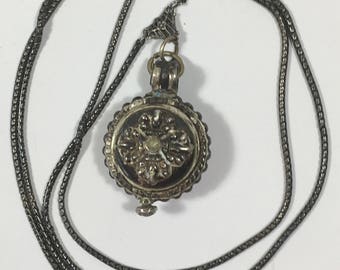 Boho poison locket boho chic-retro pendant vintage