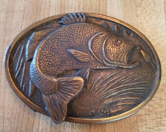 Fishing belt buckle | Etsy