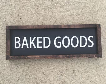 Baked goods sign | Etsy