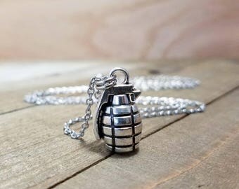 Grenade necklace | Etsy