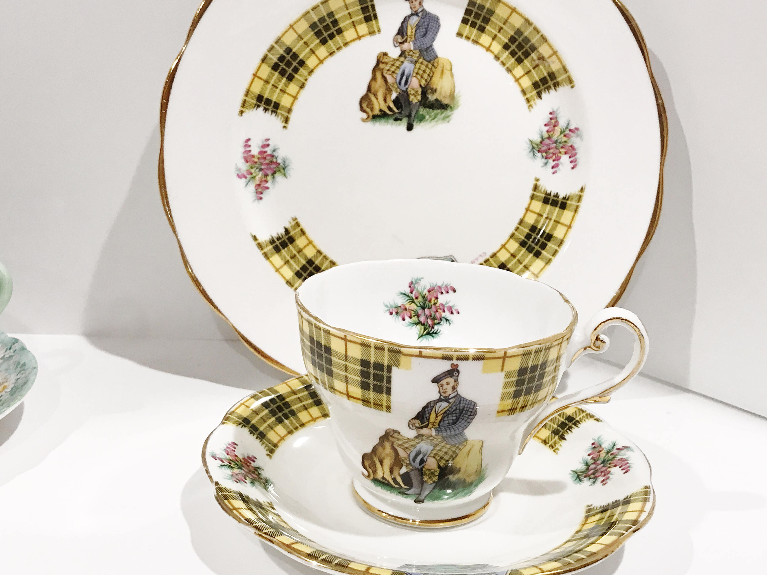 Scottish Tea Cup and Saucer, Scotland Tea Cups, Clan MacLeod Tartan Cup ...