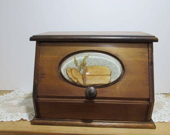 Wooden bread box | Etsy