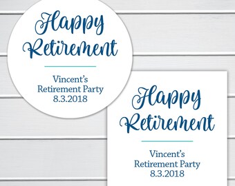 Retirement labels | Etsy