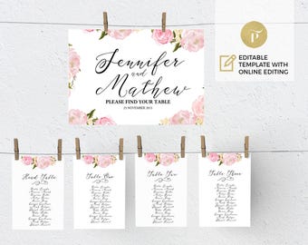 Printable table plan | Etsy