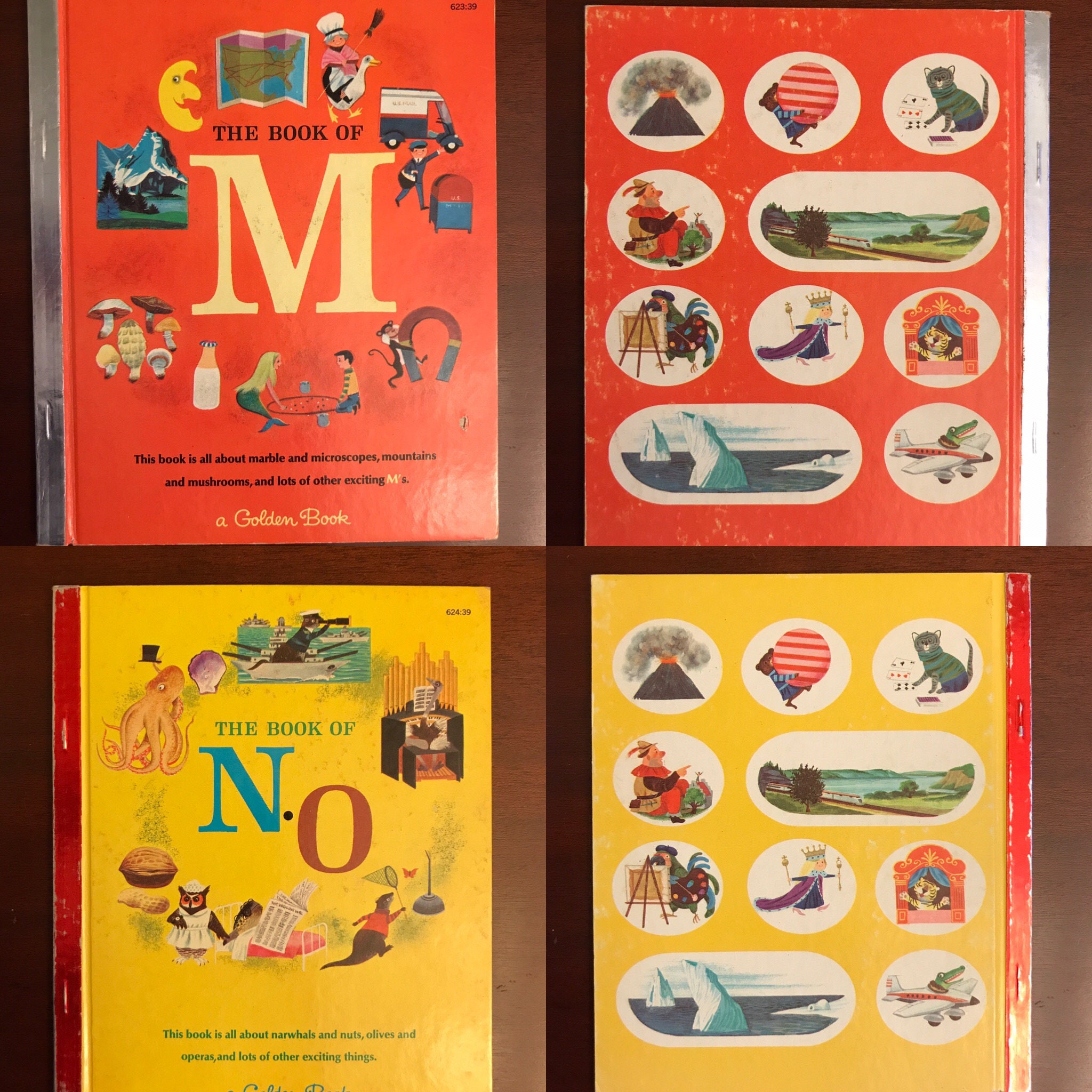 Vintage Little Golden Book set, Rare My First Golden Learning Library ...