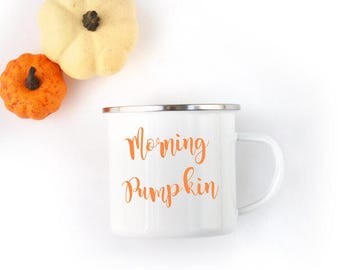 Morning pumpkin mug | Etsy