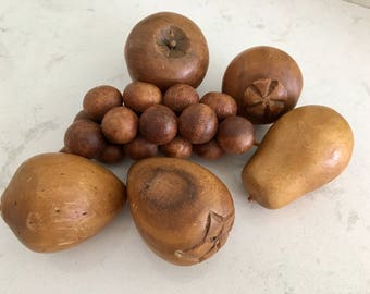 Wooden fruit | Etsy