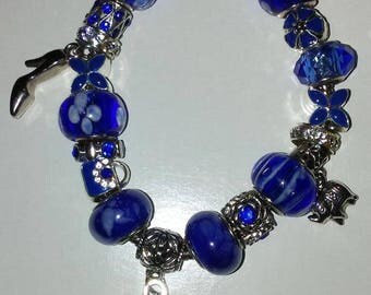 Royal blue bracelet | Etsy