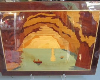 Inlaid wood art | Etsy