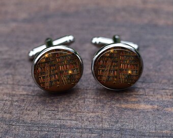 Book cufflinks | Etsy