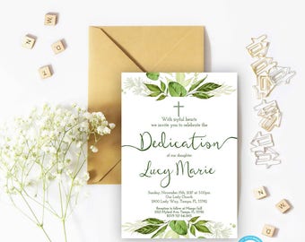 Dedication invite | Etsy