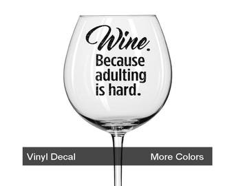 Funny wine glass | Etsy