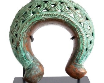 African Art Tribal Art Benin Bronze Warrior Statue From