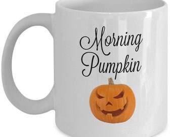 Morning pumpkin mug | Etsy
