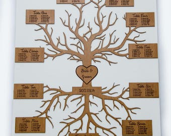 Tree seating chart | Etsy