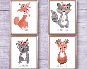 Nursery watercolor | Etsy