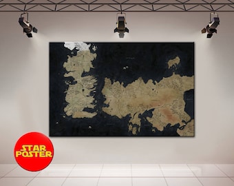 Westeros map | Etsy