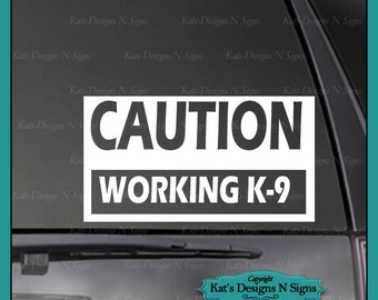 Caution k9 | Etsy