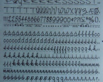 Rub on letters | Etsy