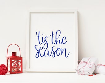 Tis The Season Christmas Decor Chalkboard Art Chalk Art