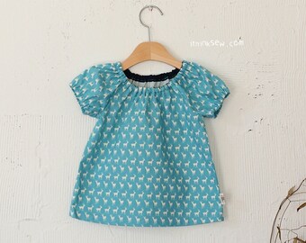 Items similar to no 260 Ella Raglan Blouse Pattern (6 - 24 months) on Etsy