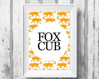 Fox nursery decor | Etsy