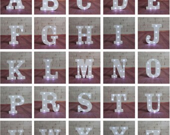 Light up letters | Etsy