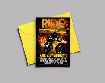 Motorcycle party | Etsy