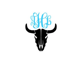 Cow monogram | Etsy
