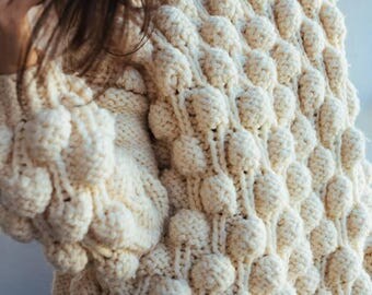 Hand knit sweater | Etsy