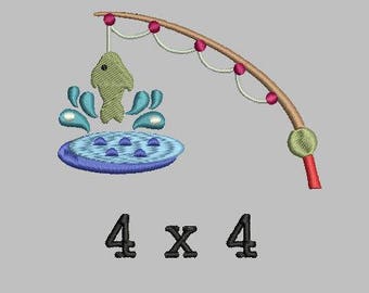 Fish embroidery | Etsy