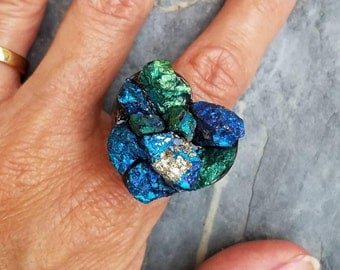 Bornite jewelry | Etsy