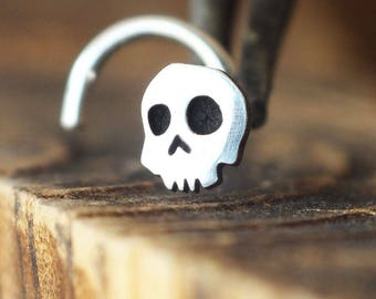 Skull piercing | Etsy
