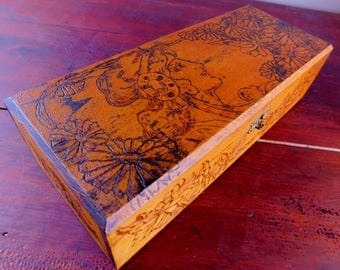 Pyrography box | Etsy